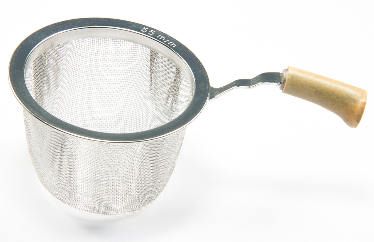 Teesieb aus Edelstahl mit Bambusgriff | EdelTee
