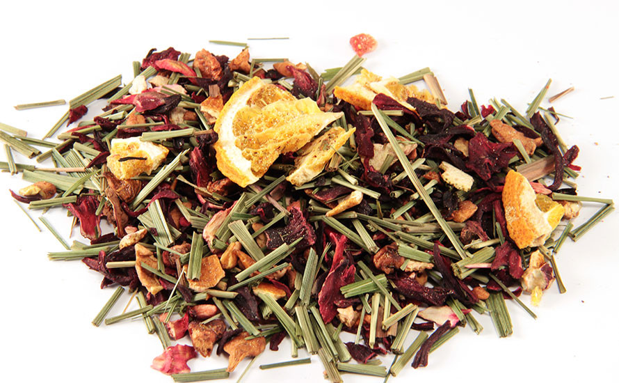 Früchtetee 'Fruchtwucht' (Grapefruit-Erdbeer-Orange) | EdelTee